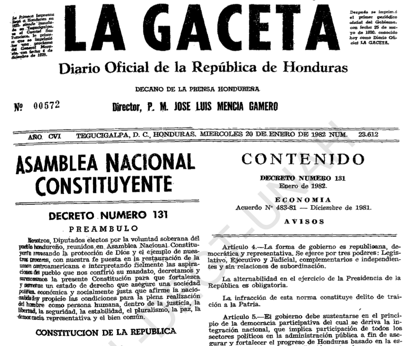 Historia del primer Periódico en Honduras
