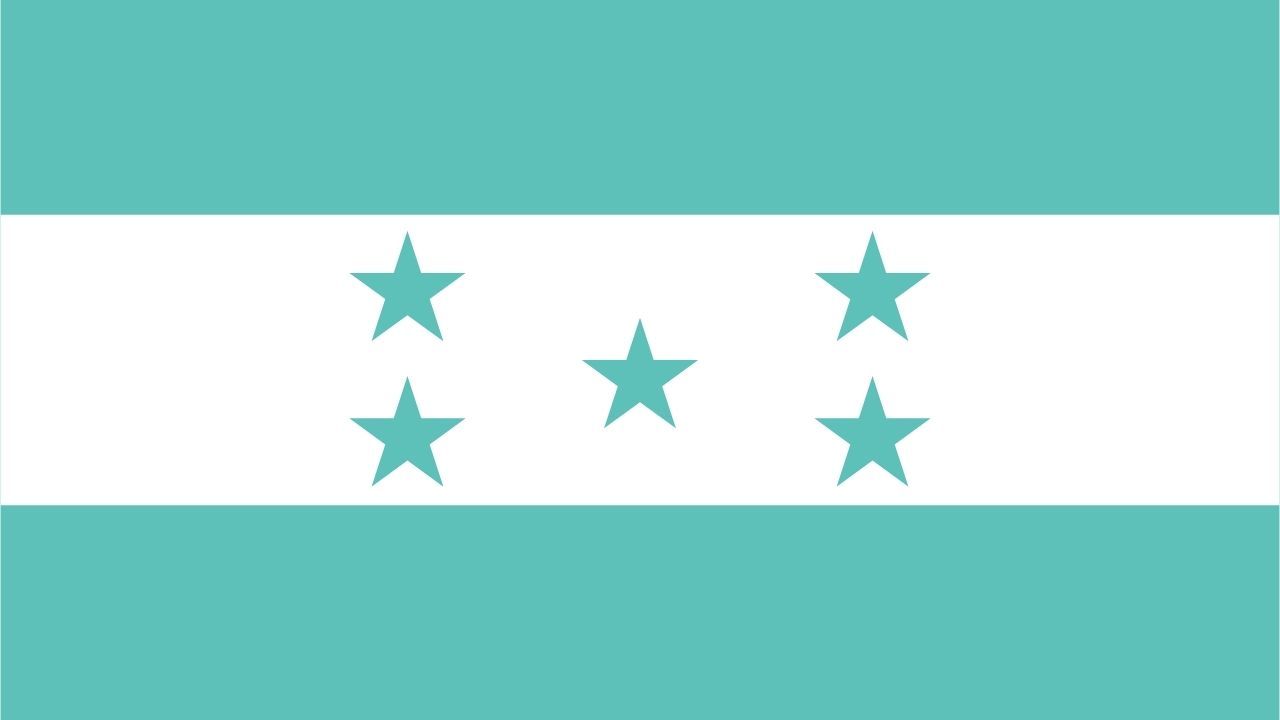 Comienzan a usar el azul turquesa como color de la bandera de Honduras