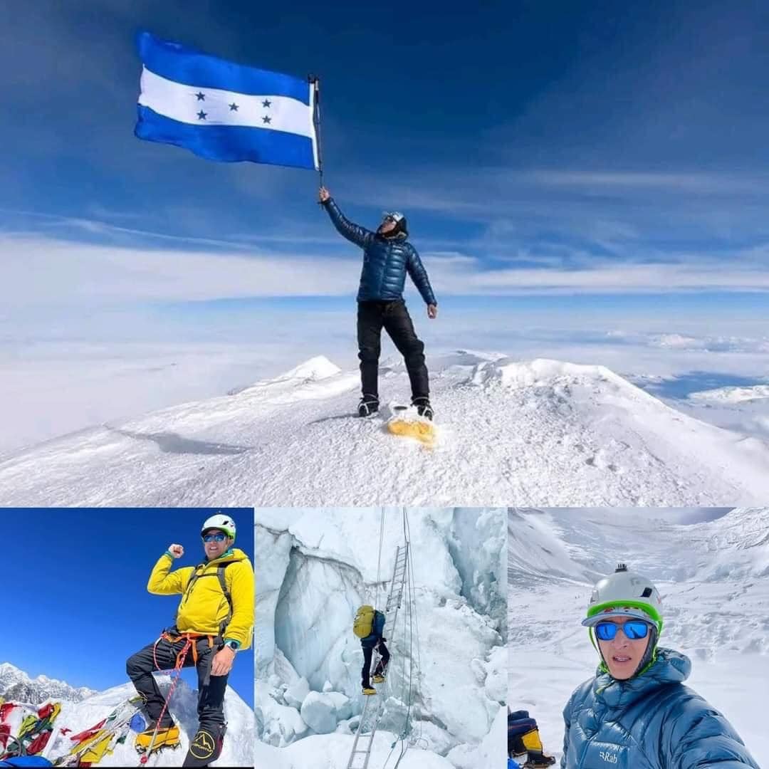 Hondureño Ronald Quintero llegó a la cima del Monte Everest