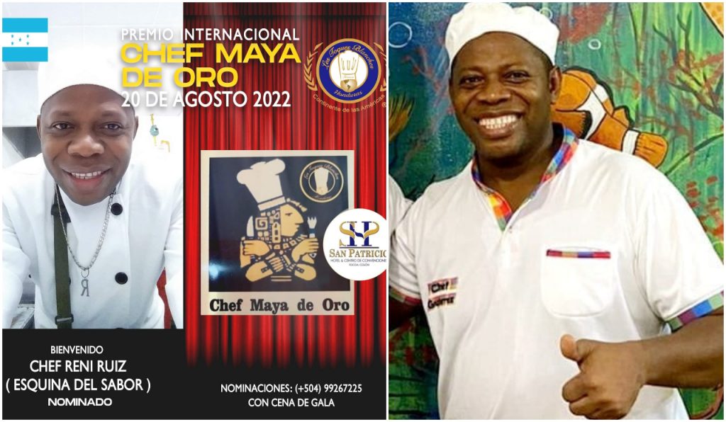 Hondureño Reni Gutiérrez está nominado a "Chef Maya de Oro 2022"