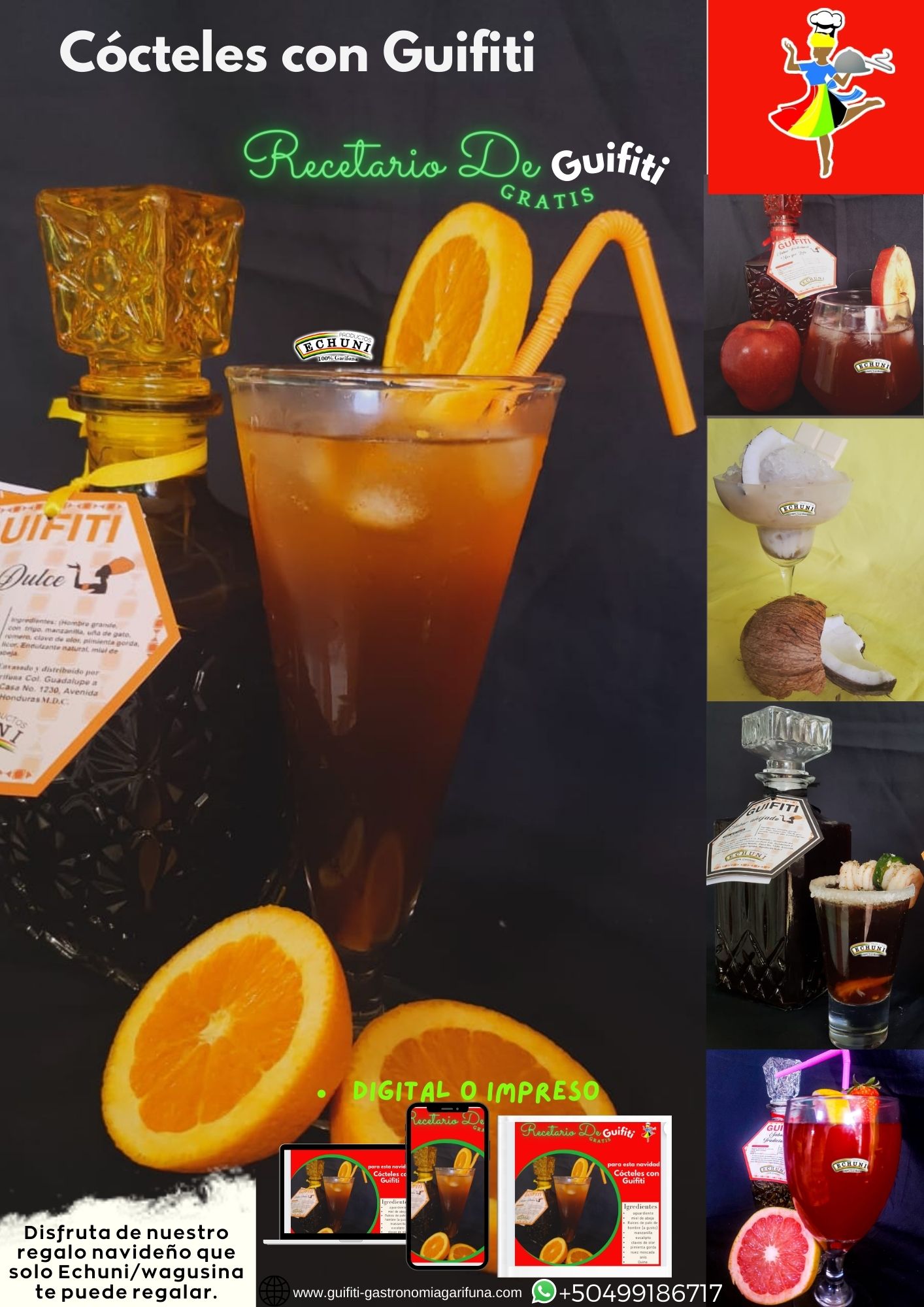 Hondureña Laida García, crea un increíble recetario de bebidas guifiti