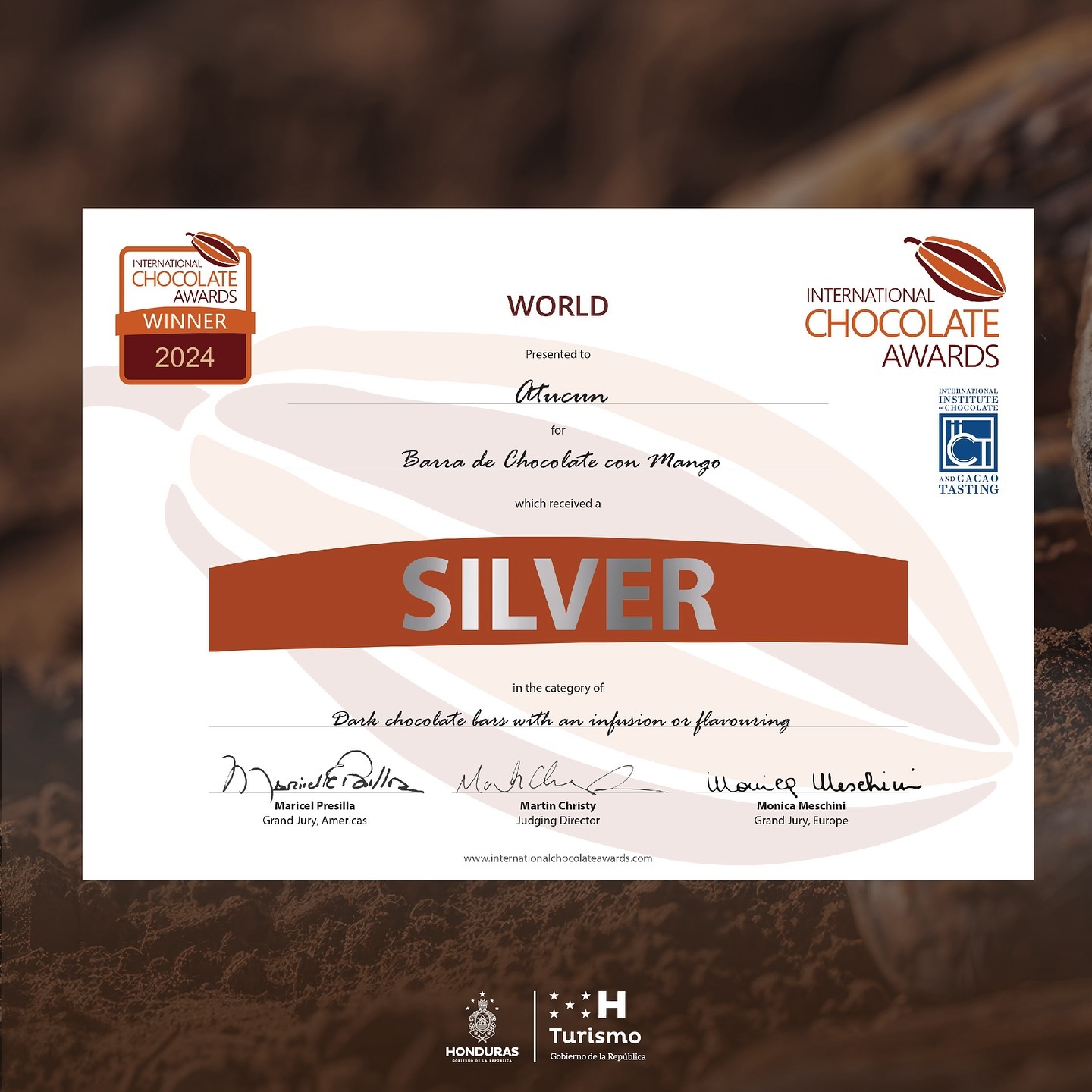 Chocolates hondureños "Atucún" ganan premio en International Chocolate ...