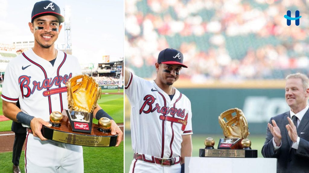 Catracho recibe homenaje en Atlanta tras ganar su segundo guante de oro